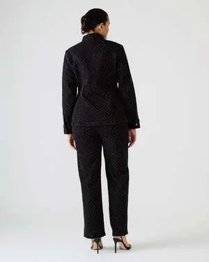 Steve Madden Avaline Crystal Jean Straight Leg Pants