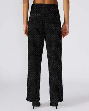 Steve Madden Avaline Crystal Jean Straight Leg Pants