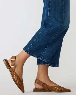 Steve Madden Shay Woven Gold Detail Flats