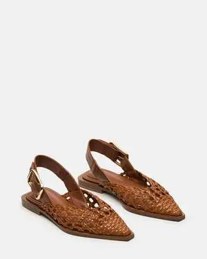 Steve Madden Shay Woven Gold Detail Flats