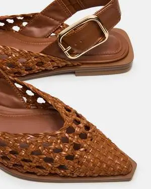 Steve Madden Shay Woven Gold Detail Flats