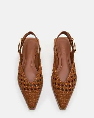 Steve Madden Shay Woven Gold Detail Flats