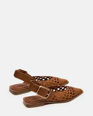 Steve Madden Shay Woven Gold Detail Flats