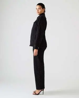 Steve Madden Parc Crystal Jacket Long Sleeve Button Up Jackets & Coats