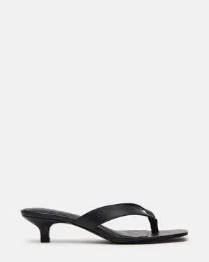 Steve Madden Tracie Thong Heels - Black