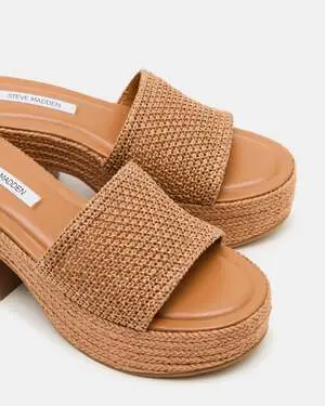 Steve Madden Trippy Raffia Mule Sandals