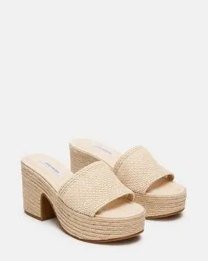 Steve Madden Trippy Raffia Mule Sandals