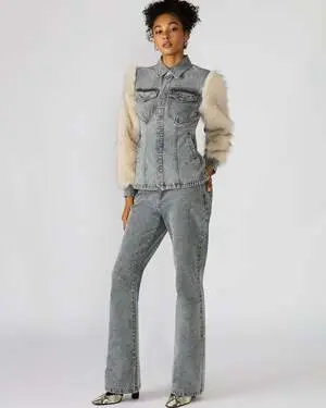 Steve Madden Parker Jacket Long Sleeve Button Up Jackets & Coats