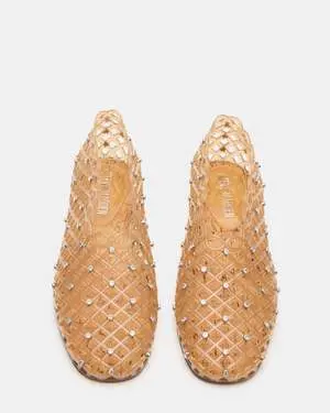 Steve Madden Grove Rhinestones Square Toe Flats