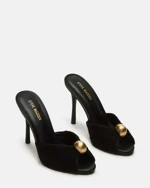 Steve Madden Priya /gold Mule Heels