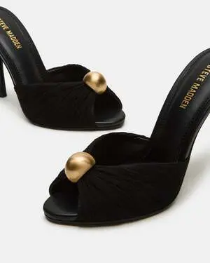 Steve Madden Priya /gold Mule Heels