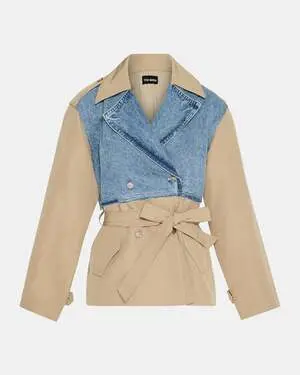 Steve Madden Shyla Coat Long Sleeve Button Up Jackets & Coats