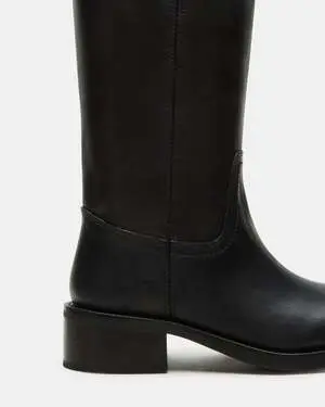 Steve Madden Riggs Leather Wide Calf Knee High Boots