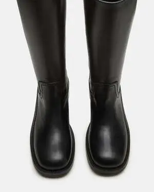 Steve Madden Riggs Leather Wide Calf Knee High Boots