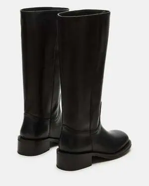 Steve Madden Riggs Leather Wide Calf Knee High Boots