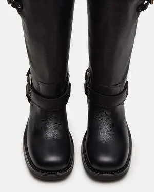 Steve Madden Astor Leather Wide Calf Knee High Boots