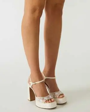 Steve Madden Liandra Embellished Block Heels