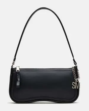 Steve Madden Sculpted Shoulder Bag With Logo Chain Charm