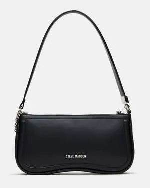 Steve Madden Sculpted Shoulder Bag With Logo Chain Charm