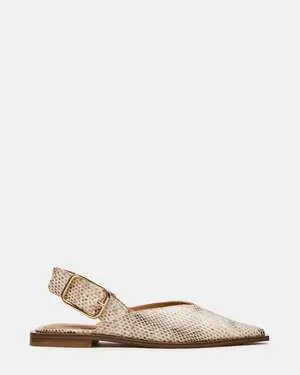 Steve Madden Shay Gold Detail Flats - Snake