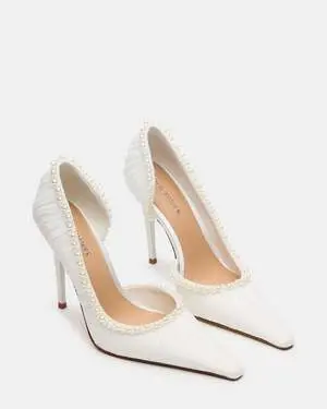 Steve Madden Elegant Pearl Pointed Toe Heels