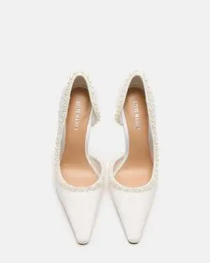 Steve Madden Elegant Pearl Pointed Toe Heels