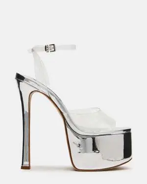 Steve Madden Olyssia Platform Heels - Clear