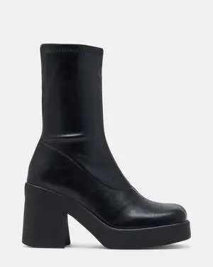 Steve Madden Klayton Block Heel Booties - Black