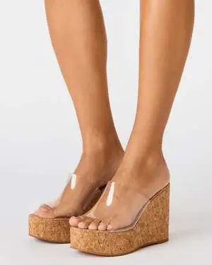 Steve Madden Cassi Cork Mule Sandals