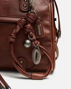 Steve Madden Riggs Satchel Bag With Studs And Fringe