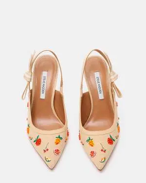 Steve Madden Bri Raffia Pointed Toe Heels