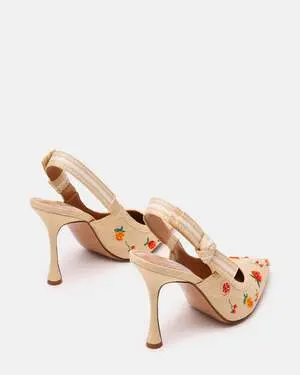 Steve Madden Bri Raffia Pointed Toe Heels