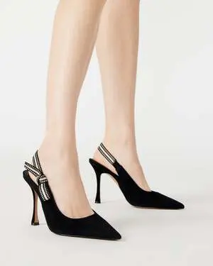 Steve Madden Bri Raffia Pointed Toe Heels
