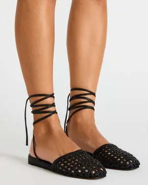 Steve Madden Flutter Lace-up Flats