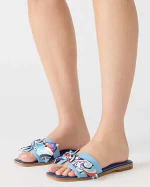 Steve Madden Hadyn Scarf Square Toe Sandals