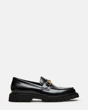 Steve Madden Naxos Leather Slip-on Loafers With Horsebit Hardware