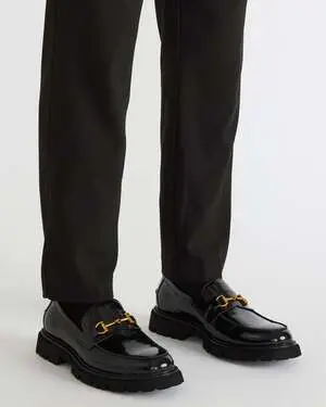 Steve Madden Naxos Leather Slip-on Loafers With Horsebit Hardware