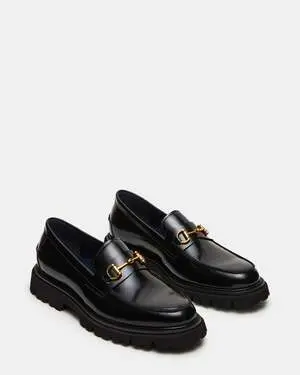 Steve Madden Naxos Leather Slip-on Loafers With Horsebit Hardware