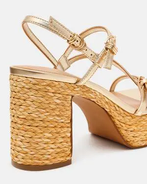 Steve Madden Jayce Raffia Block Heel Sandals