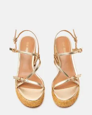 Steve Madden Jayce Raffia Block Heel Sandals