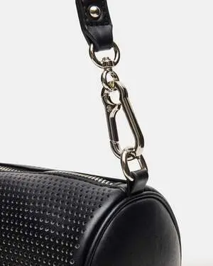 Steve Madden Priya Perforated Mini Barrel Shoulder Bag