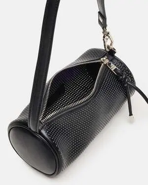 Steve Madden Priya Perforated Mini Barrel Shoulder Bag