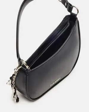 Steve Madden Asymmetrical Shoulder Bag With Flower Bead Charm