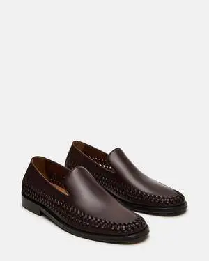 Steve Madden Napoli Woven Leather Slip-on Loafers