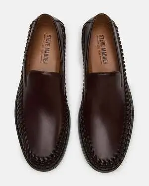 Steve Madden Napoli Woven Leather Slip-on Loafers