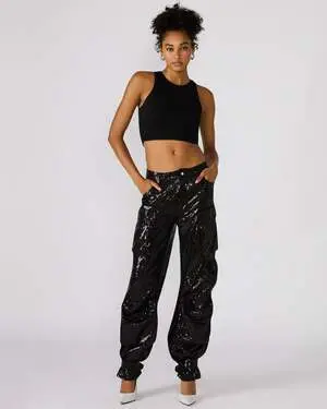 Steve Madden Sequin Cargo Pants