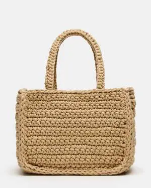 Steve Madden Crochet Flower Mini Top Handle Bag