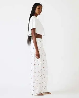 Steve Madden Sydnee Floral Wide Leg Jeans