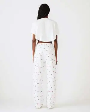 Steve Madden Sydnee Floral Wide Leg Jeans