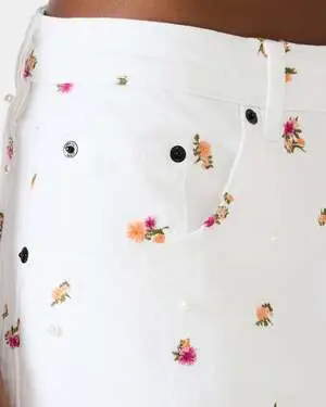 Steve Madden Sydnee Floral Wide Leg Jeans
